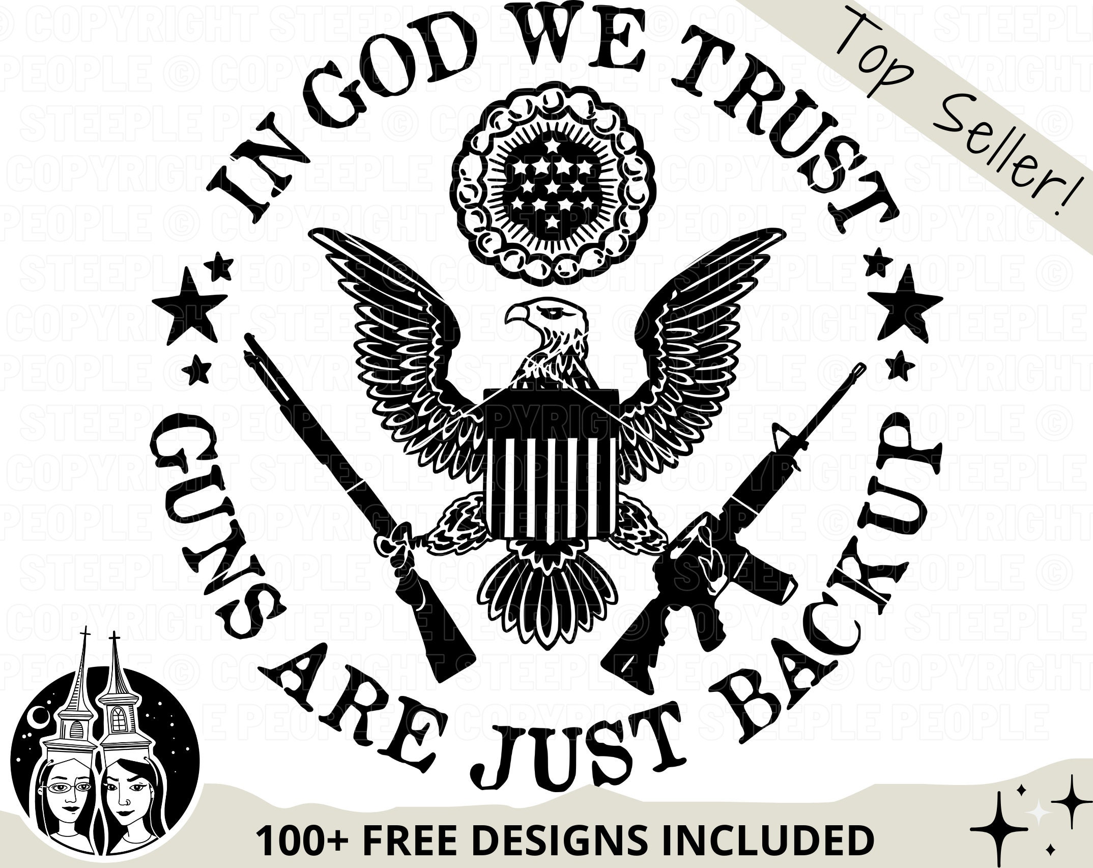 In God We Trust SVG, Patriotic SVG, 2nd Amendment Svg, American Svg, in ...