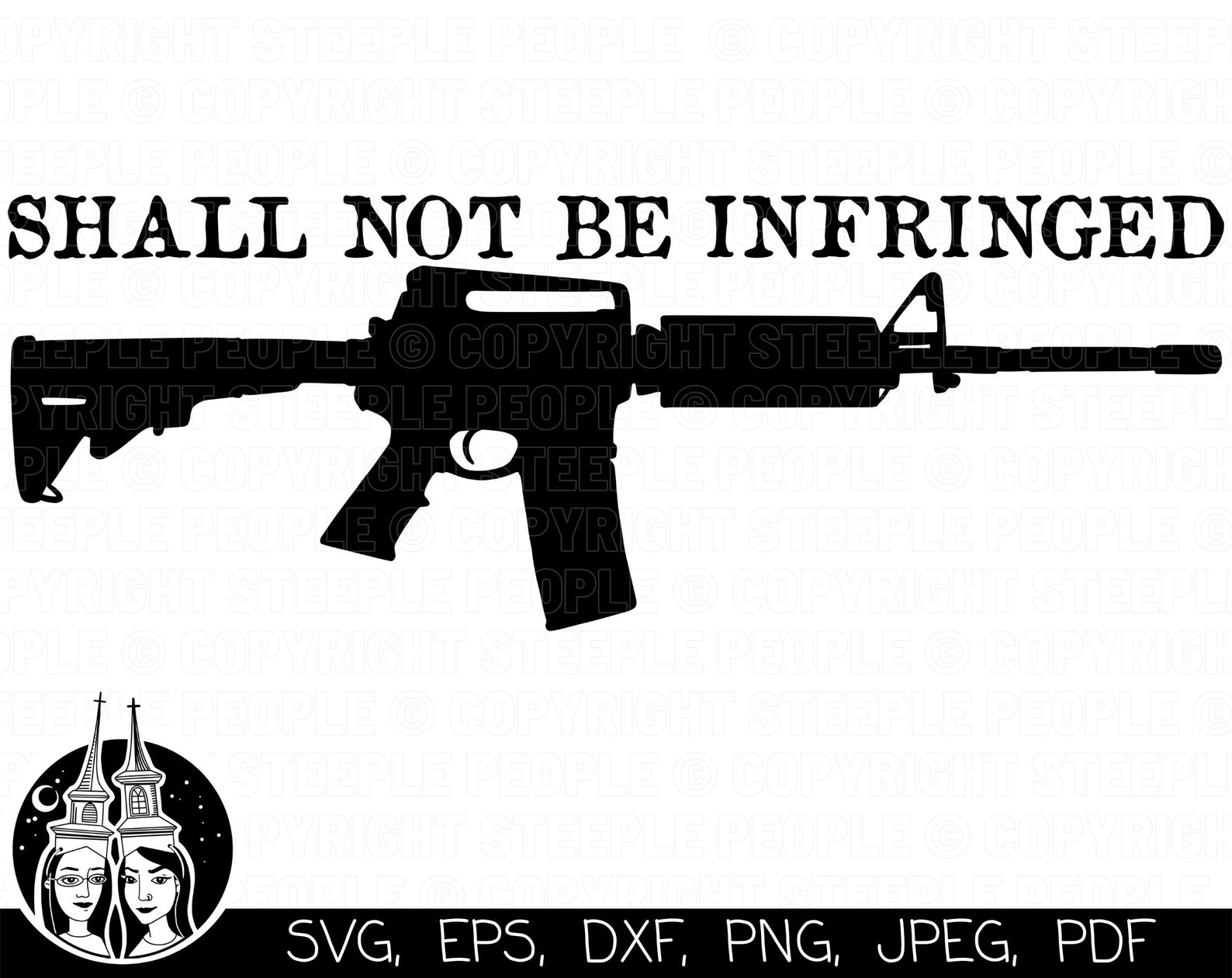2nd Amendment SVG, Patriotic SVG, Shall Not Be Infringed SVG, Second ...