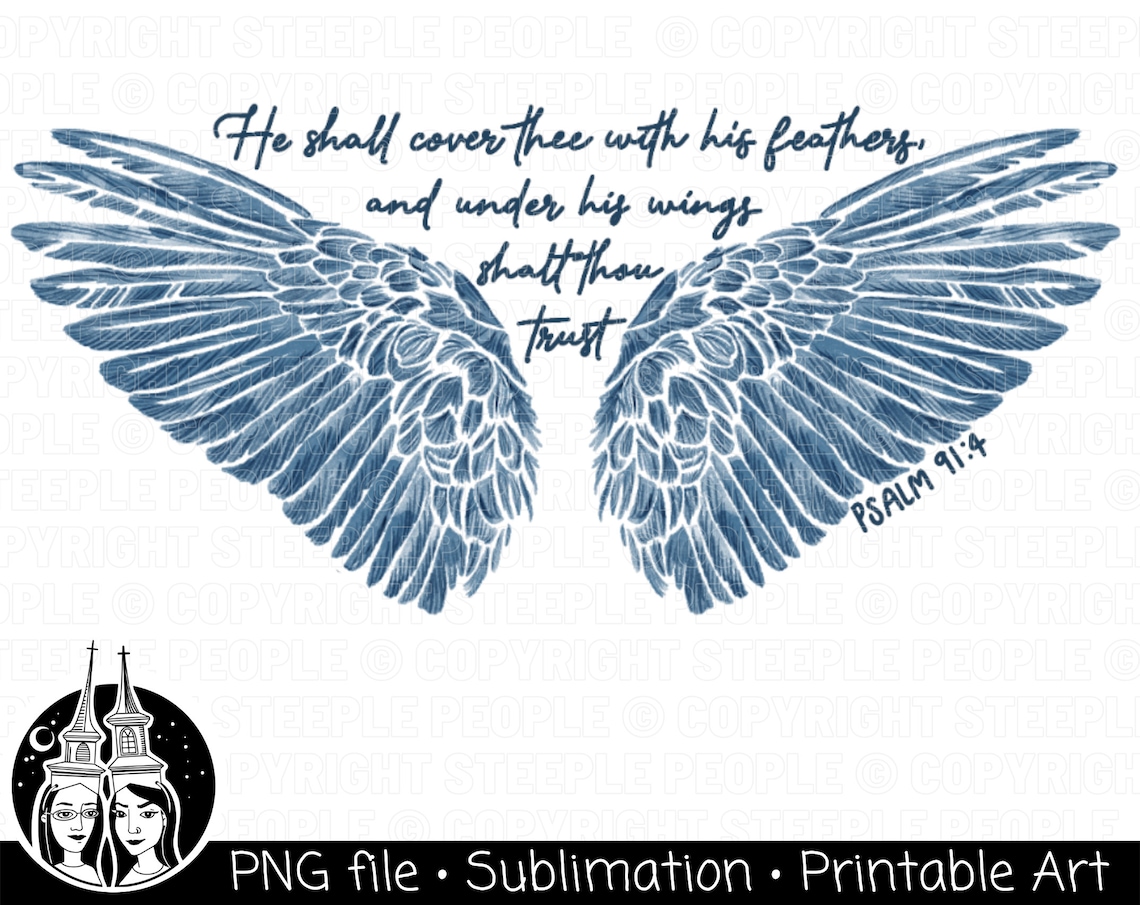 Psalms PNG, Bible Verse PNG, Wings PNG, Bible Png, Faith Png, Christian ...