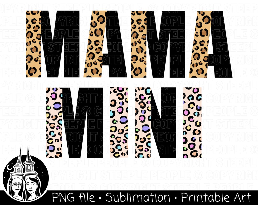 Mama Mini PNG, Leopard Print PNG, Mommy and Me PNG, Mother's Day Png ...