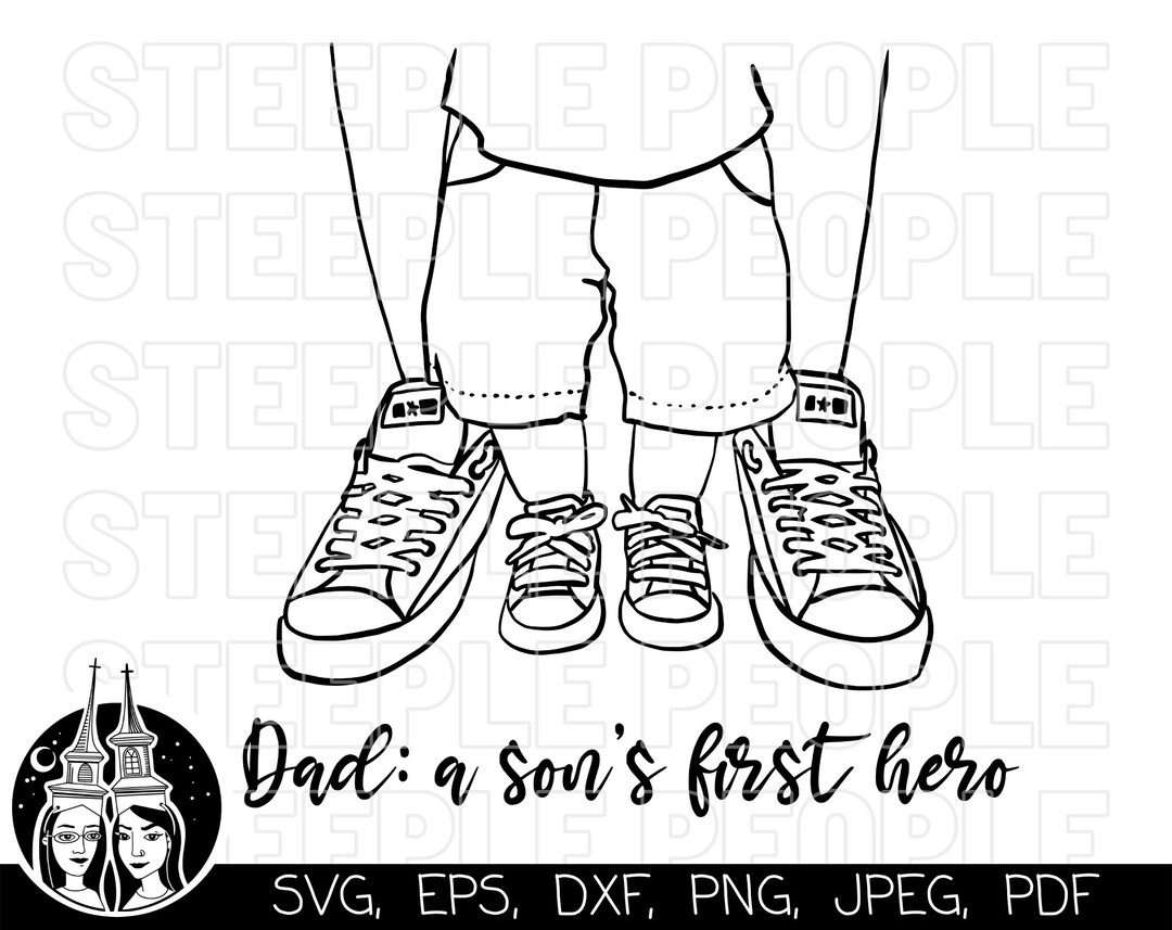 Father Son SVG, Dad Son SVG, Daddy Son SVG | Cricut, Silhouette ...