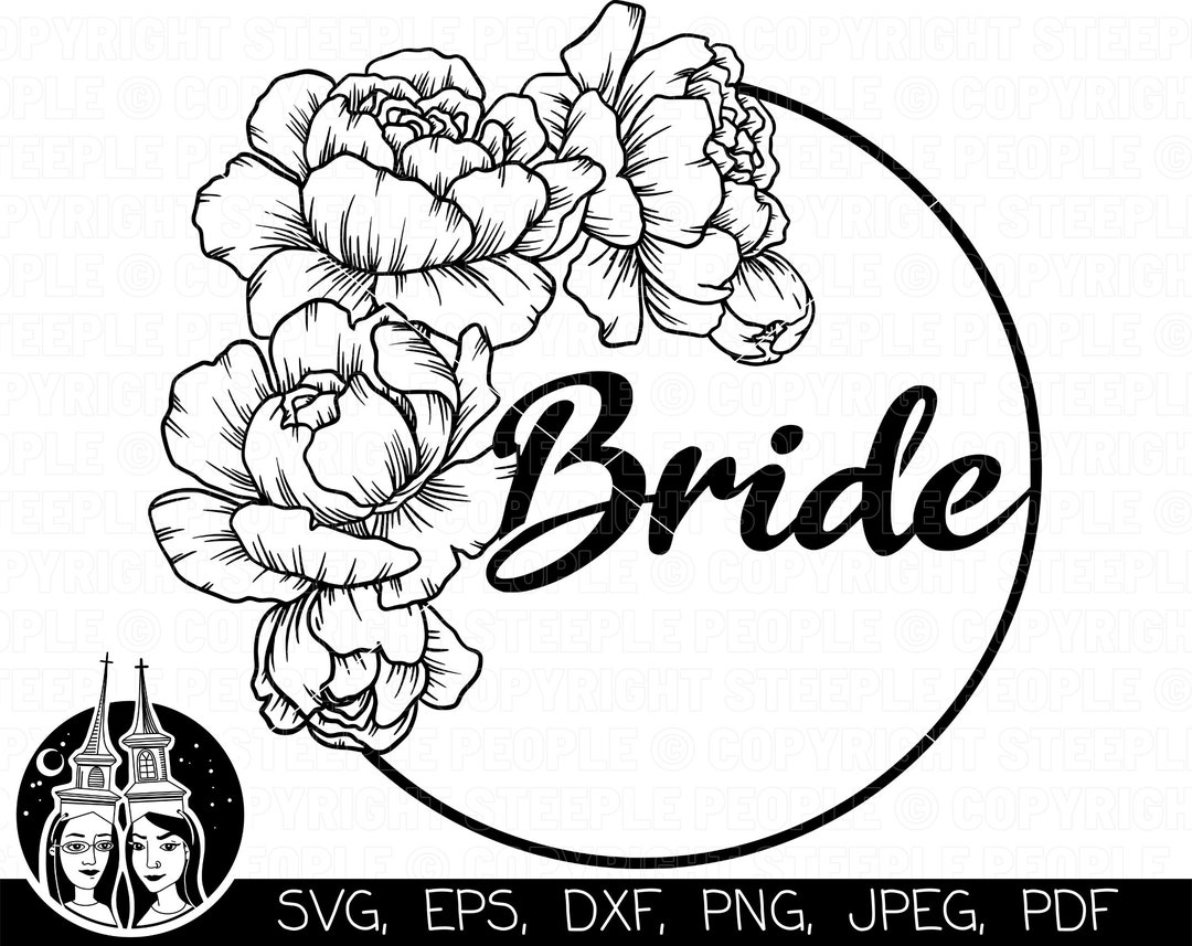 Bride SVG, Bridesmaids SVG, Wedding SVG, Bridal Party Svg, Bride Cut ...