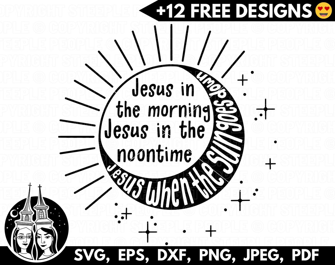 Jesus in the Morning SVG, Music SVG, Christian Music Svg, Bible Svg ...