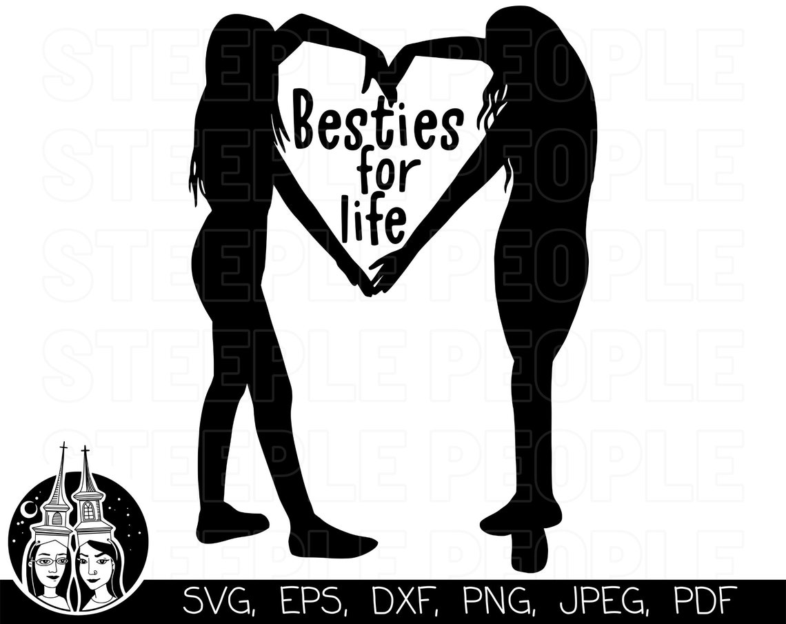 Best Friends Svg Besties Svg Besties For Life Svg Cricut Etsy
