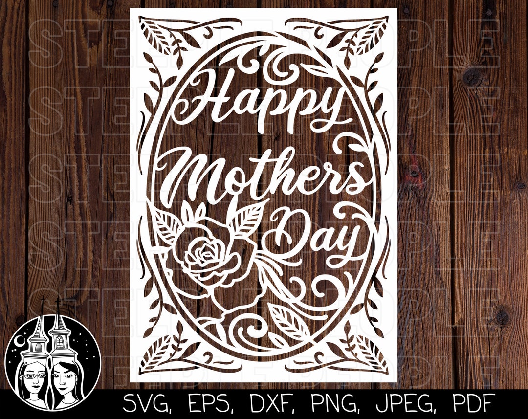 Mothers Day Card Svg Happy Mothers Day Card Svg Mothers Day Svg