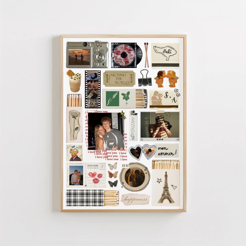 Editable Matchbook Art Template: Anniversary Wall Art, Custom Couple ...