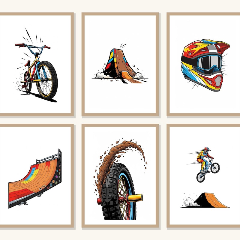 Bmx Jump Wall Art - Etsy