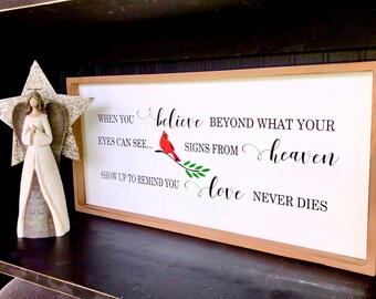 Loved One Cardinal Sign - Etsy