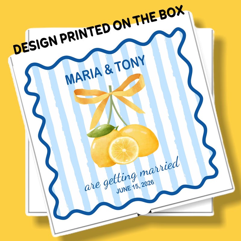 Lemon Favor Boxes - Etsy