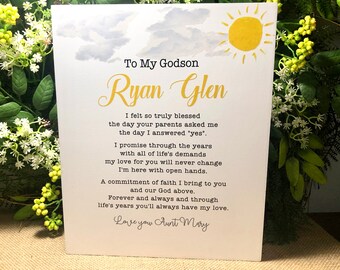 For Godchild Poem - Etsy