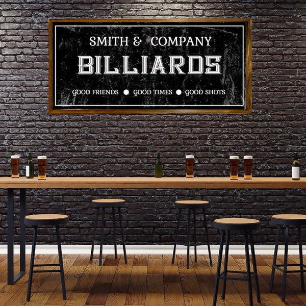 Billiard Sign - Etsy