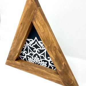Triangle Wood Frame, Triangle Wall Art, Boho Decor, Mandala - Etsy