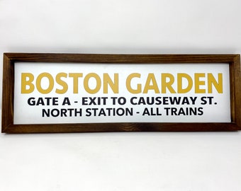Boston Garden Sign - Etsy