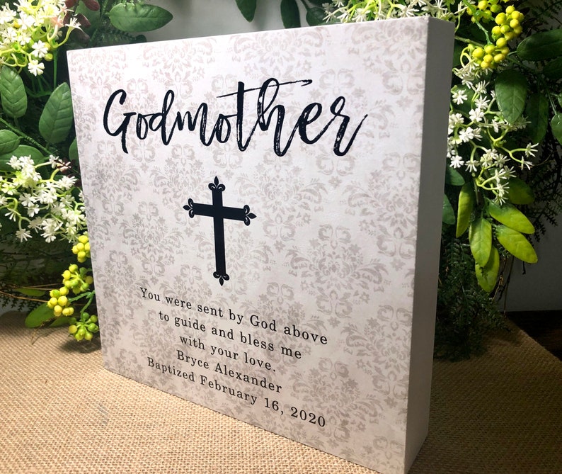 Personalized Godmother Gift Godmother God Mother Gift Sign | Etsy