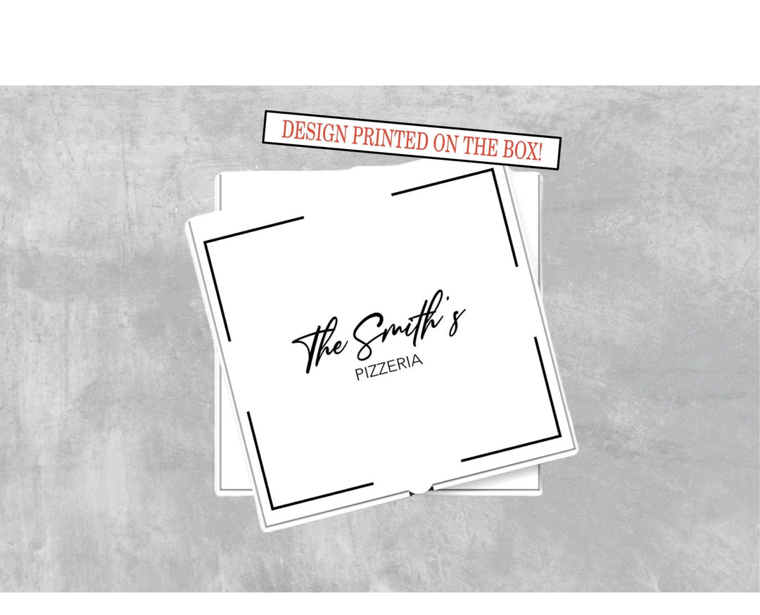 Personalized Custom PIZZA BOX, Pizza Lover Gift, Wedding, Shower ...