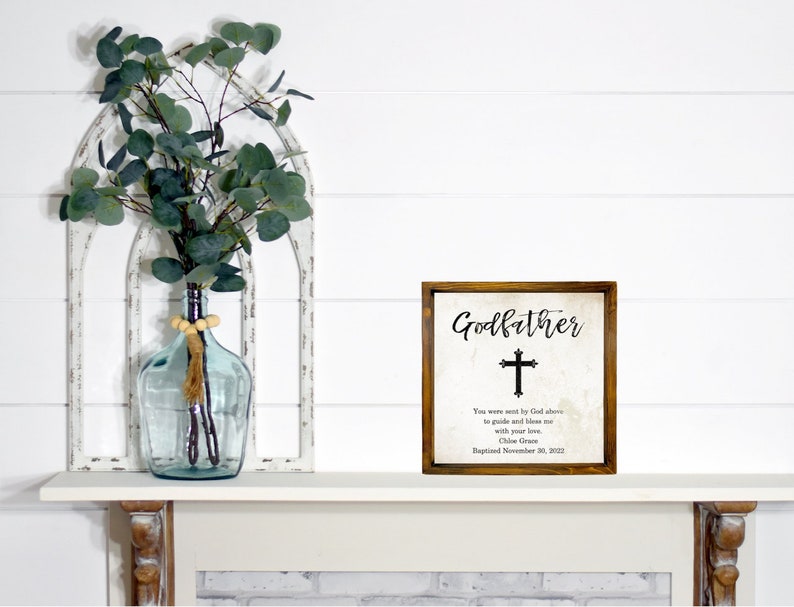 Personalized Godfather Gift God Father Sign Godparents - Etsy