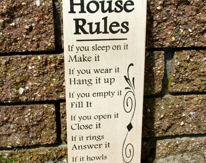 Funny House Rules Sign A Must Have for Those of You Who Have Children ...