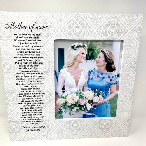 Mother of the Bride Poem Bride Gift to Mom Personalized - Etsy