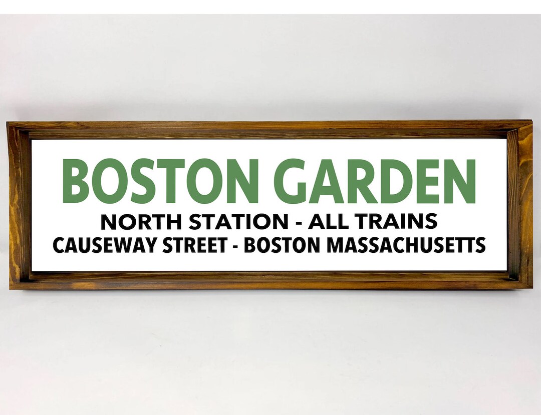 Boston Garden Sign, New England Sports Fan, Boston Celtics Sign, Sports ...