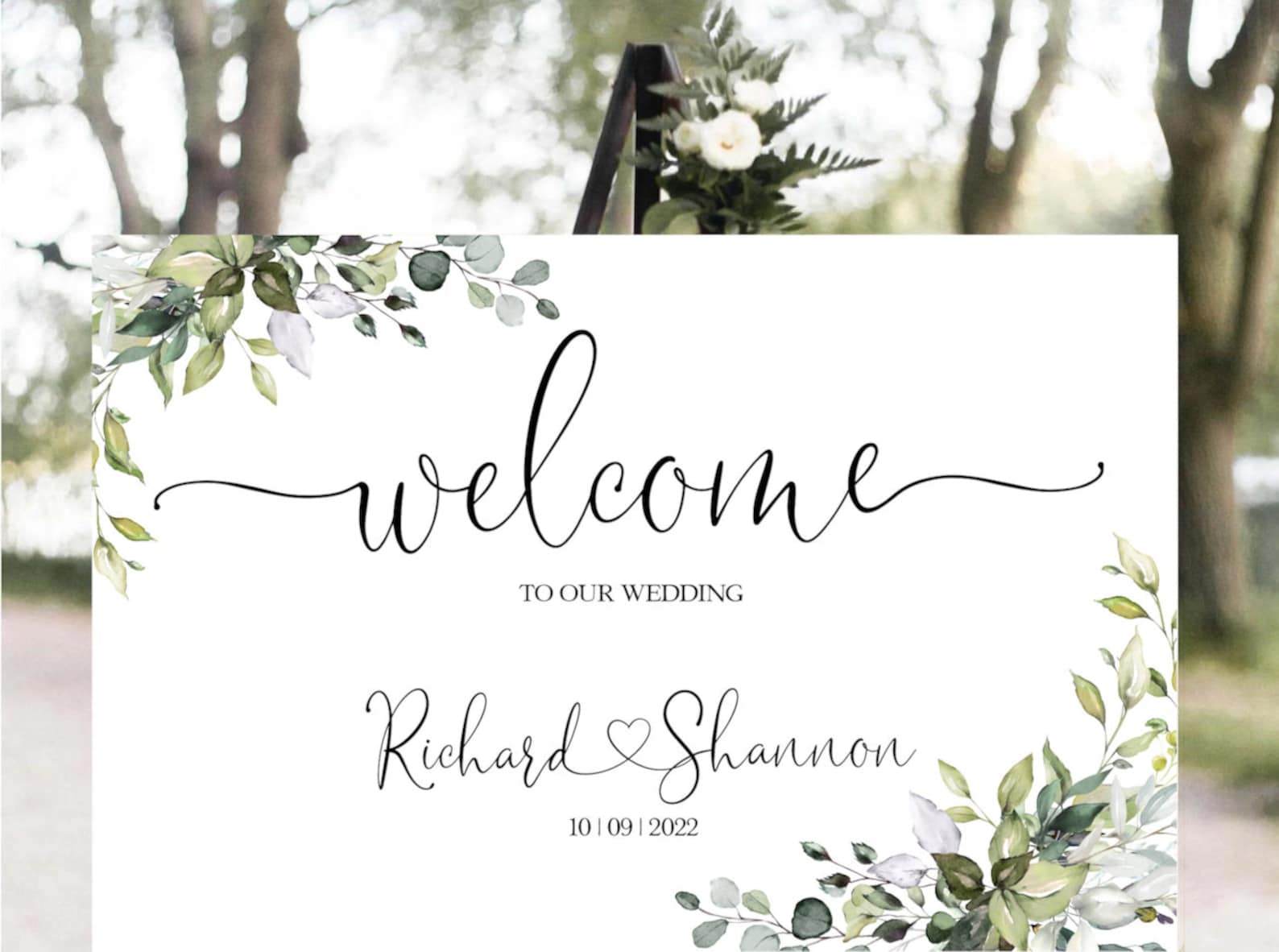 Wedding Welcome Sign Personalized Custom Wedding Sign - Etsy