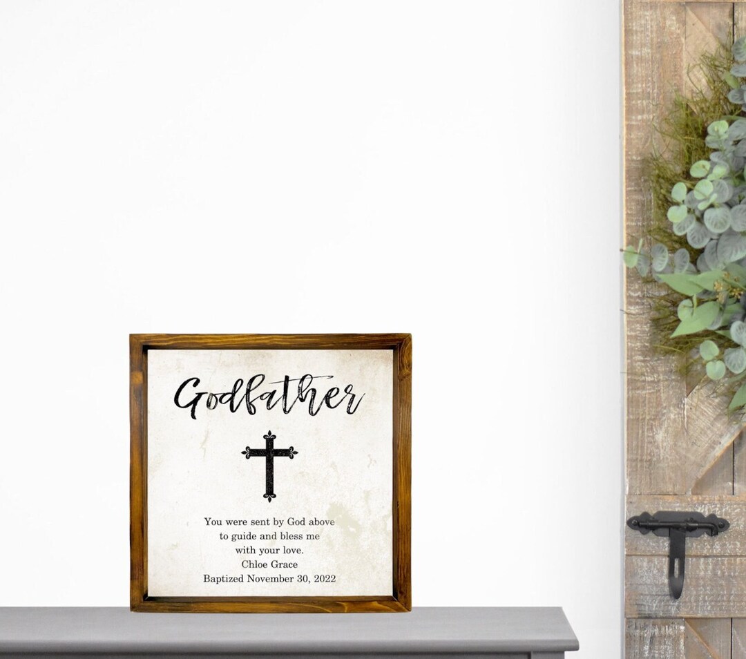 Personalized Godfather Gift, God Father Sign, Godparents, Godfather You ...