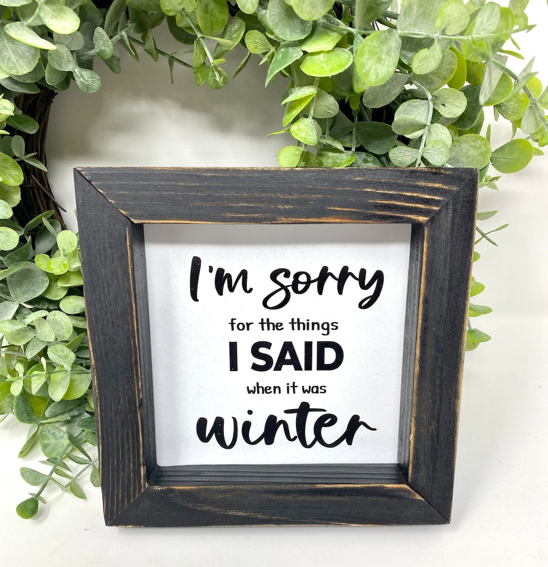 Winter Sign Small Winter Sign Winter Tier Tray Fun Winter - Etsy