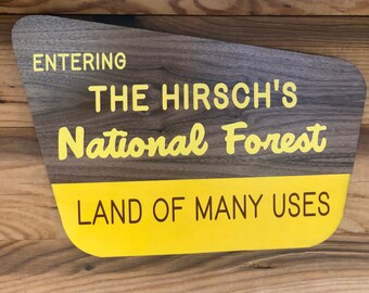 National Forest Sign - Etsy