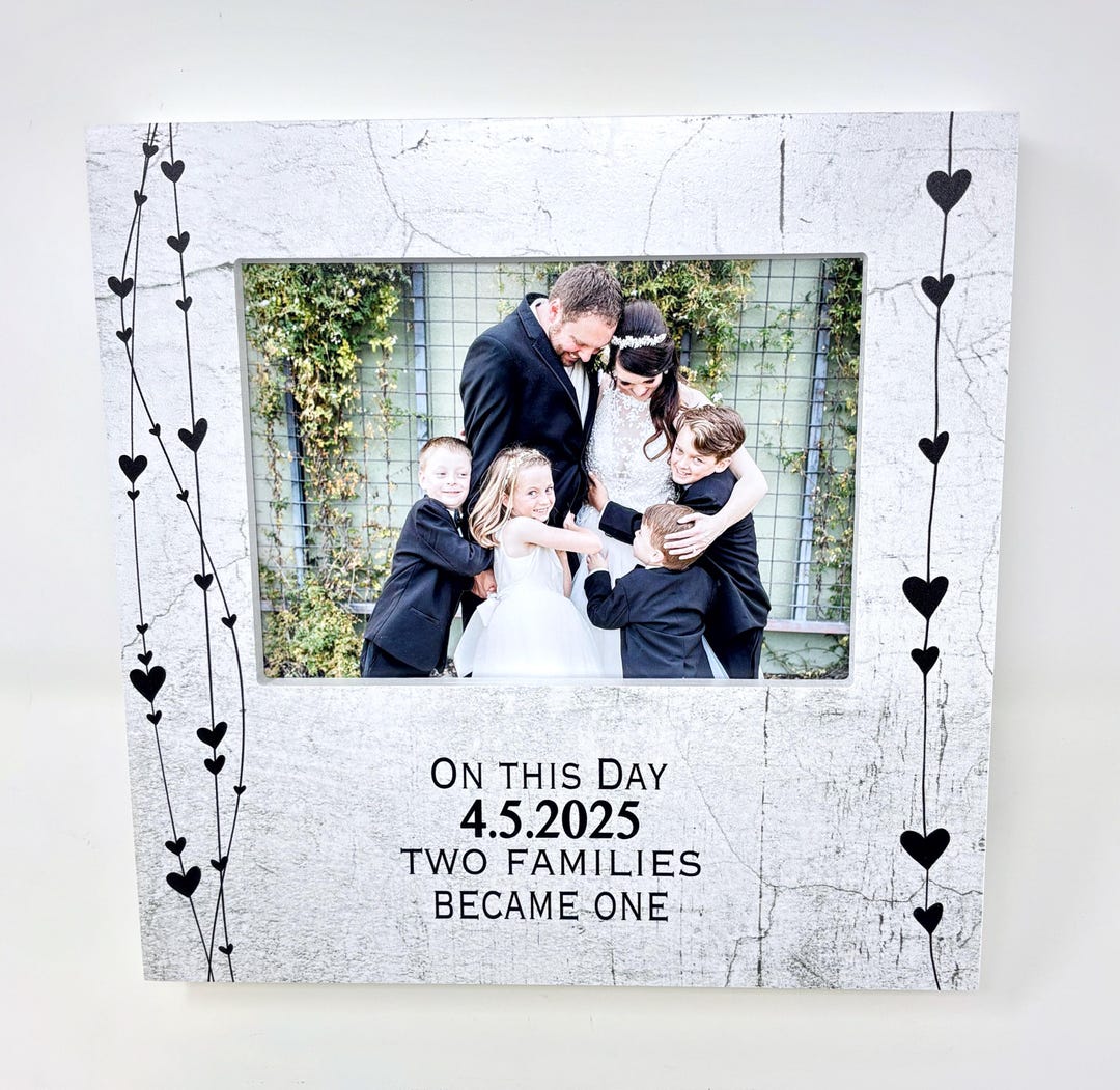 Personalized Blended Family Wedding Picture Frame: Step Family Gift, 16 ...
