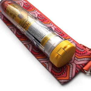 New Slimmer Epi Pen Storage Bag Carrier Pink and Orange - Etsy