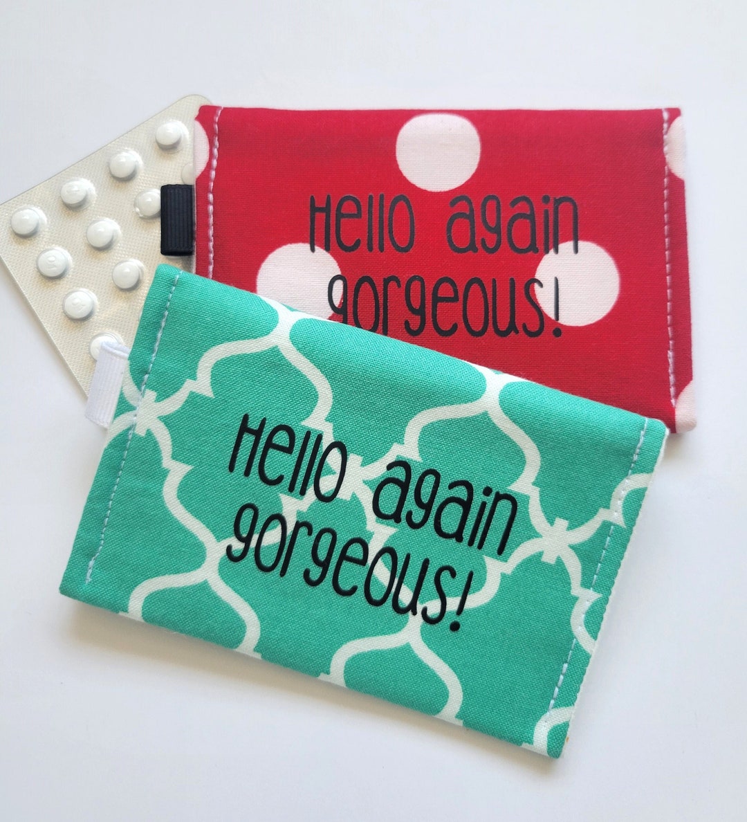 Cotton Pill Case – Discreet Birth Control Holder, Business Card Wallet ...