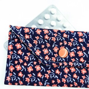 Birth Control Case or Multi Purpose Case- Orange Flowers - Etsy