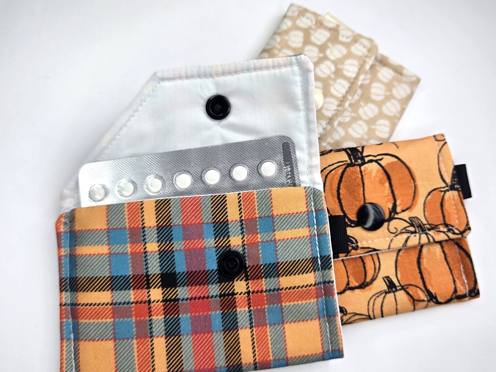 Fall is Here Birth Control Case or Multi Purpose Case- Pumpkins and ...