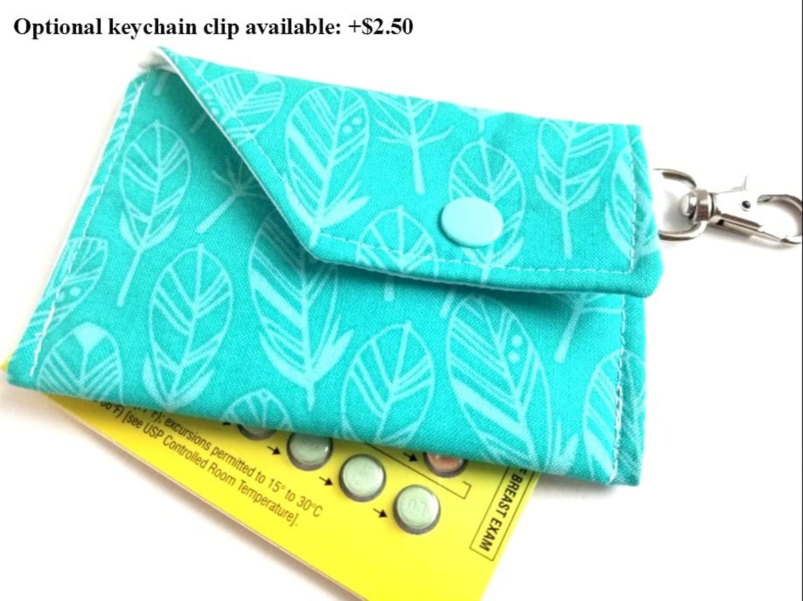 Birth Control Case Sleeve With Snap Closure - Blooms on Navy - Etsy