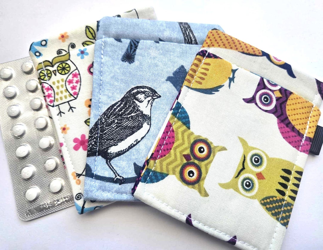 Reusable Multipurpose Birth Control Case Sleeve -owls and Birds - Etsy