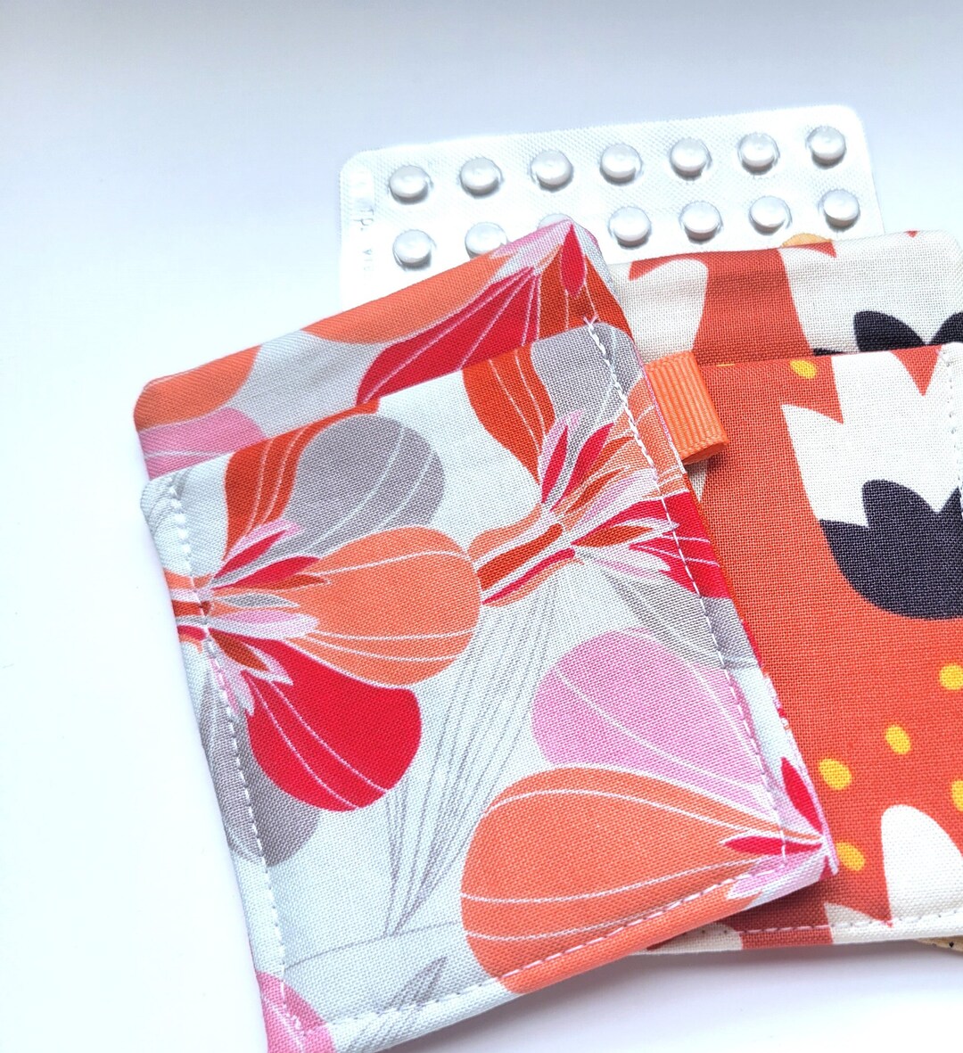 Reusable Multipurpose Birth Control Case Sleeve -retro Blooms and Bees ...