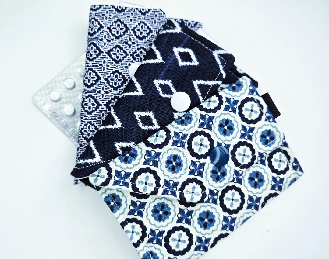 New Birth Control Case or Multi Purpose Case- Blues - Etsy