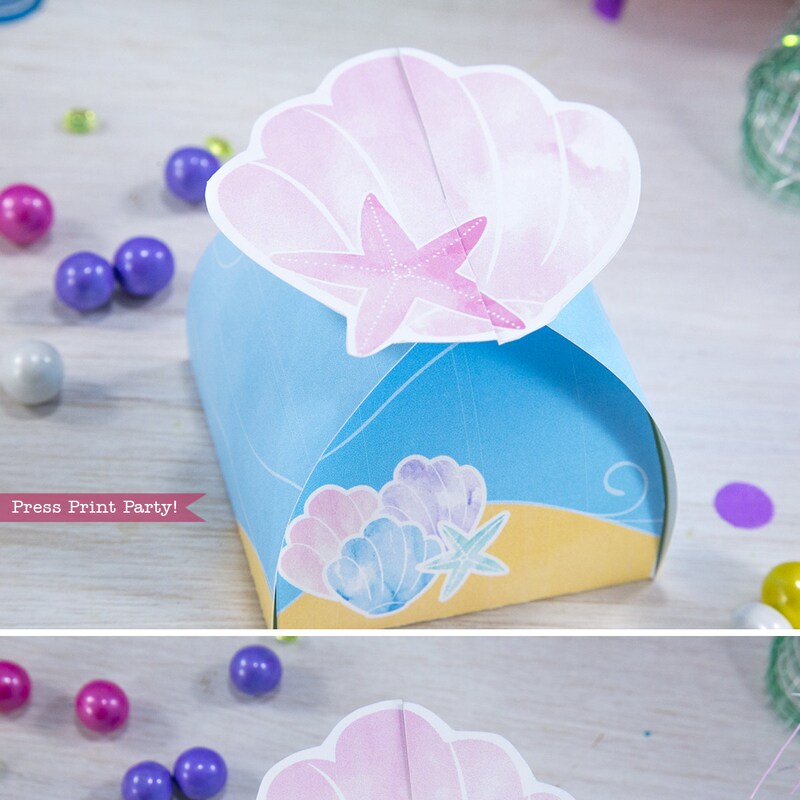 Mermaid Favor Box - Etsy