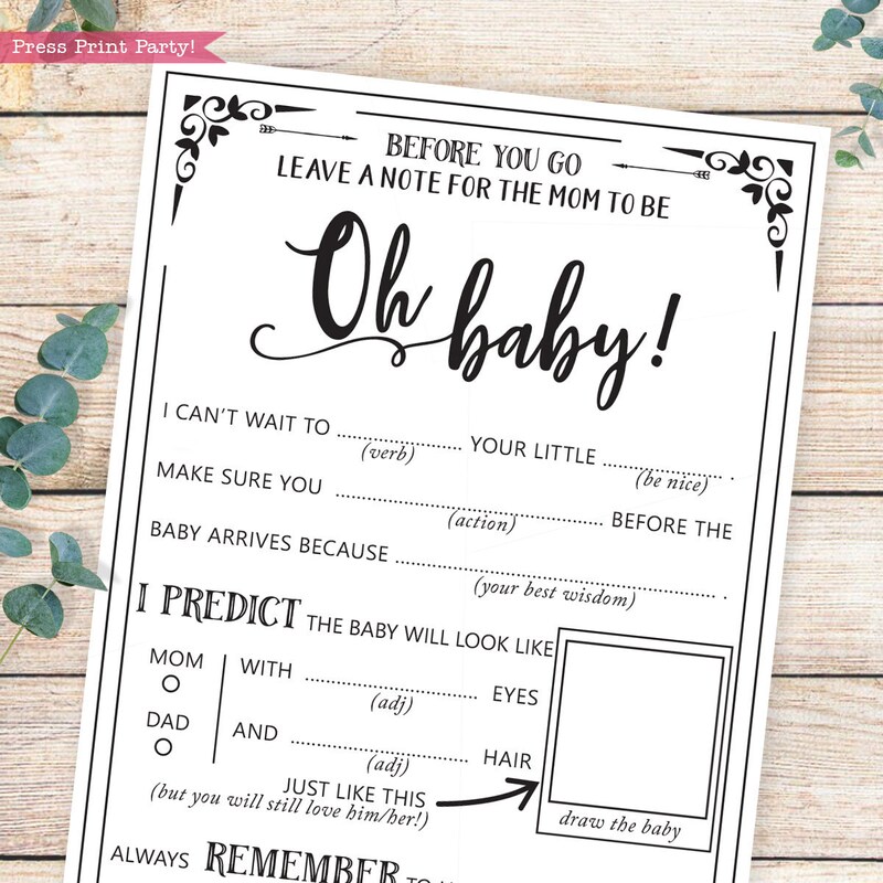 Baby Advice Cards - Etsy