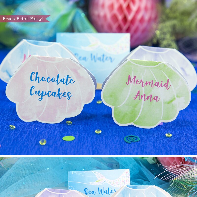 Mermaid Place Cards - Etsy