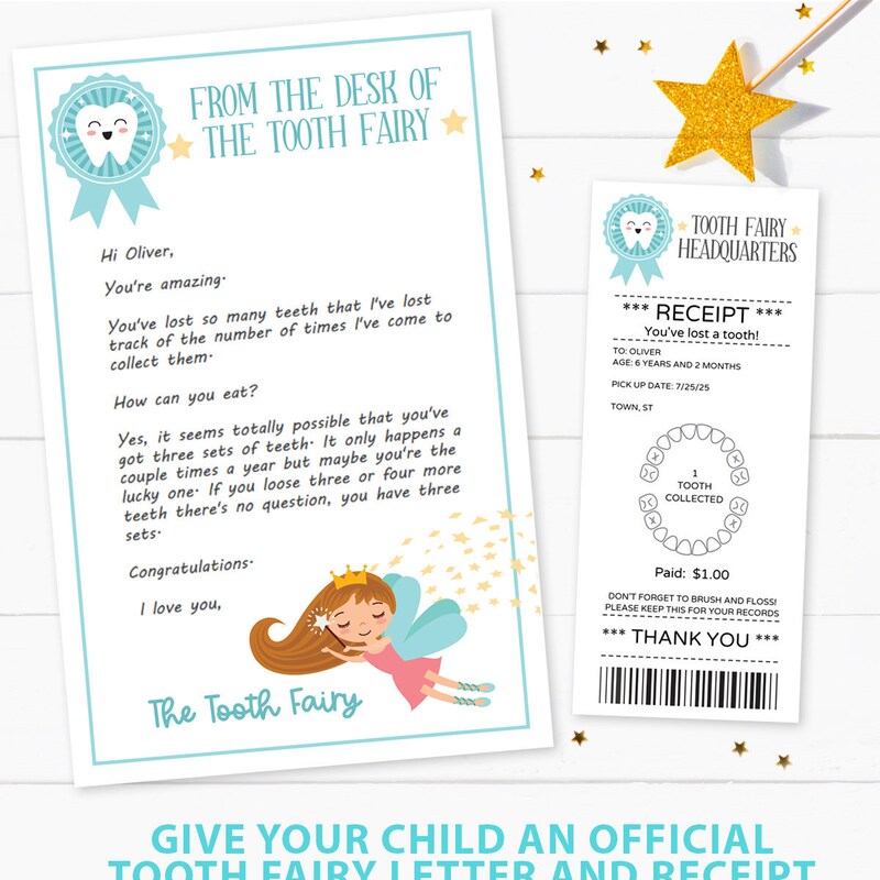 Tooth Fairy Envelope - Etsy