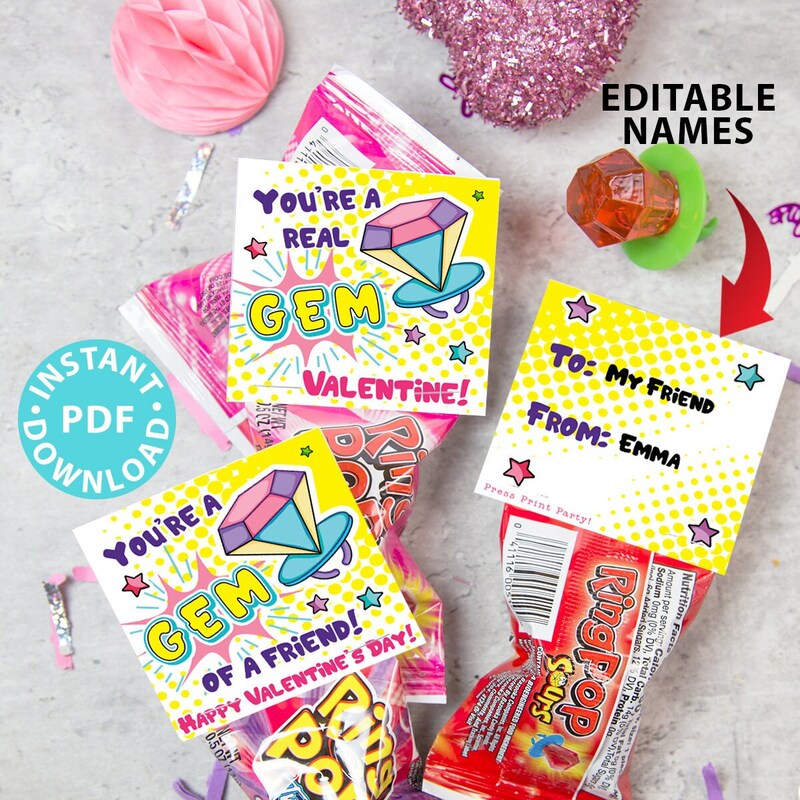 Valentine Ring Pop - Etsy UK
