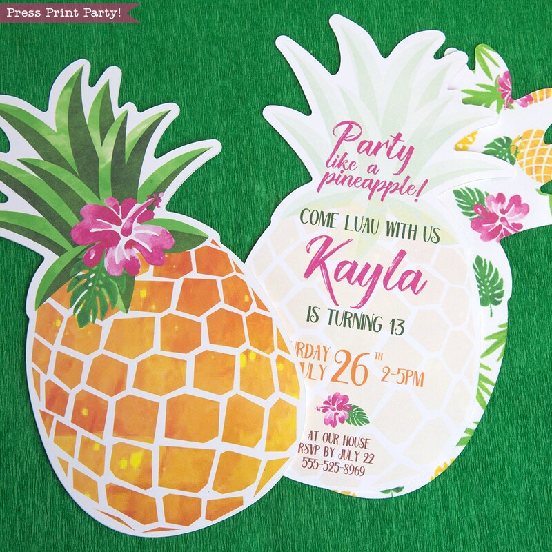 Hawaiian Invitation - Etsy