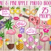 Flamingo Printable Birthday Party Printables, Pink Tropical Flamingo ...