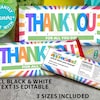 M&ms Thank You Gift Tag Printable Teacher Appreciation Week Nurse ...