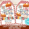Thanksgiving Tag for Pie Fall Thank You Gift Tag Printable Any Way You ...