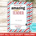 EDITABLE Amazon Gift Card Holder Christmas Printable Template, 5x7 ...