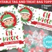 Elf Kisses Christmas Treat Bag Toppers and Tag, Editable, Classroom ...