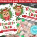 Reindeer Noses Christmas Treat Bag Toppers and Tag Editable - Etsy