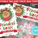 Reindeer Noses Christmas Treat Bag Toppers and Tag, Editable, Classroom ...