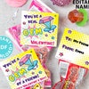 Printable Valentine Card, Ring Pop Valentine Card, Printable Classroom ...